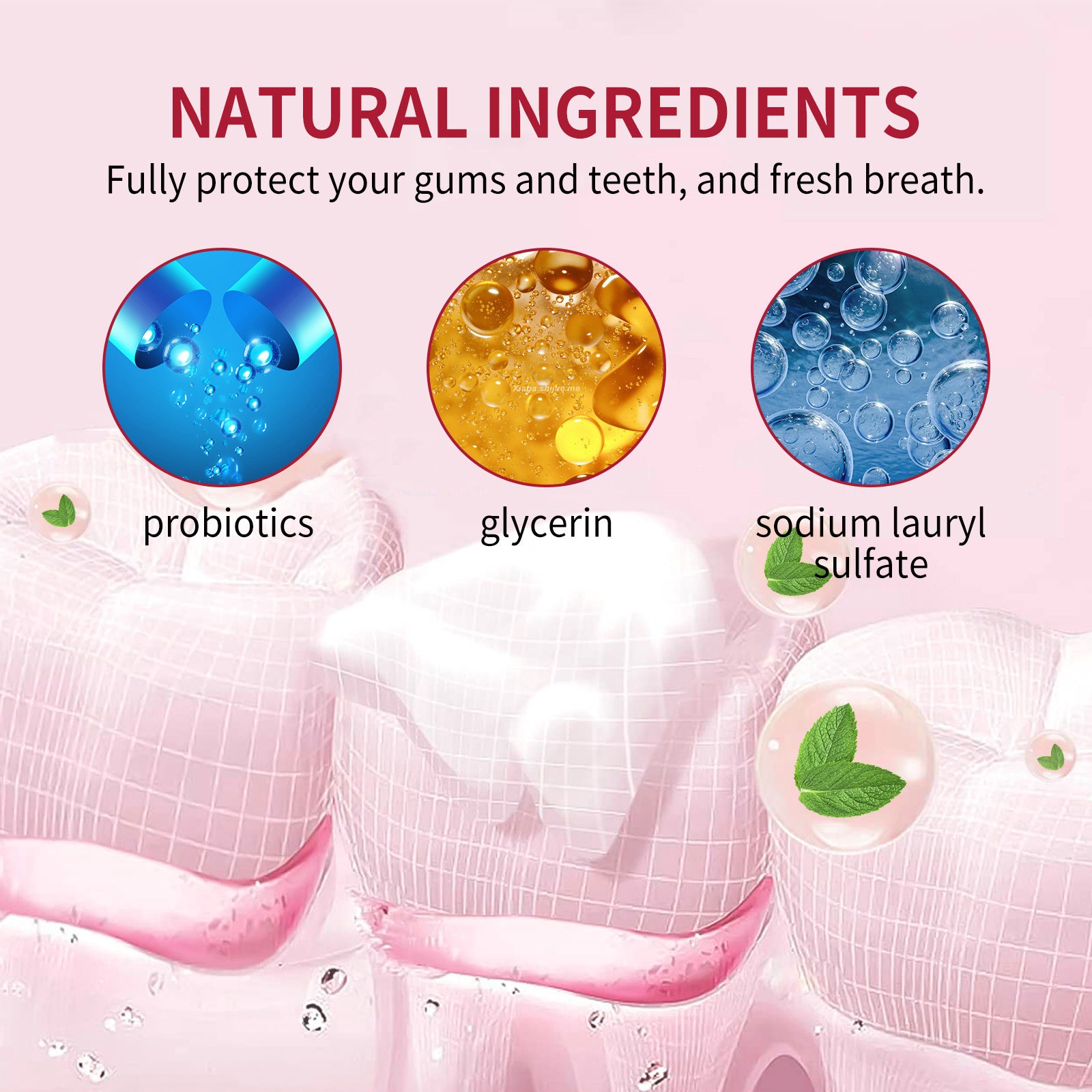 Probiotic Toothpaste Fresh Breath Teeth Gingival Care Clean Teeth Oral ...